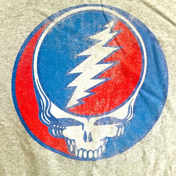 Shirts | Xl Gray Grateful Dead Steal Your Face Stealie Skull Tshirt ...
